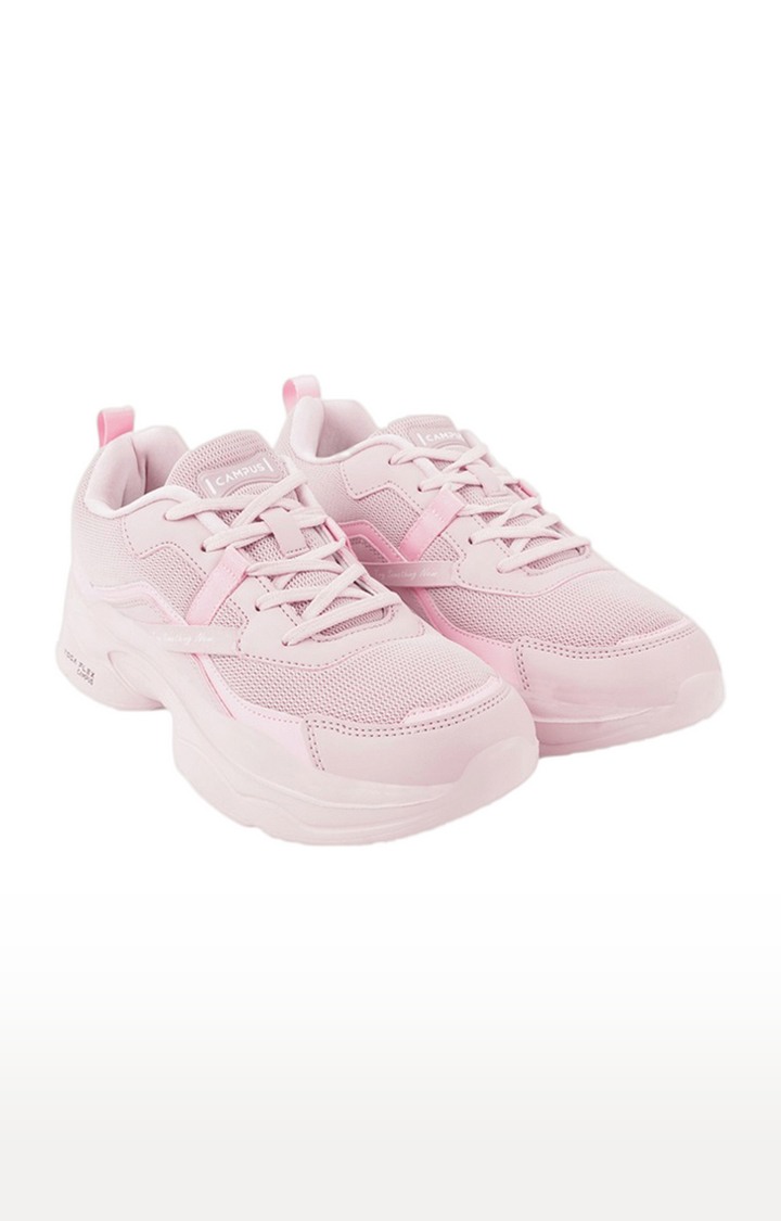Women's Pink Mesh Sneakers