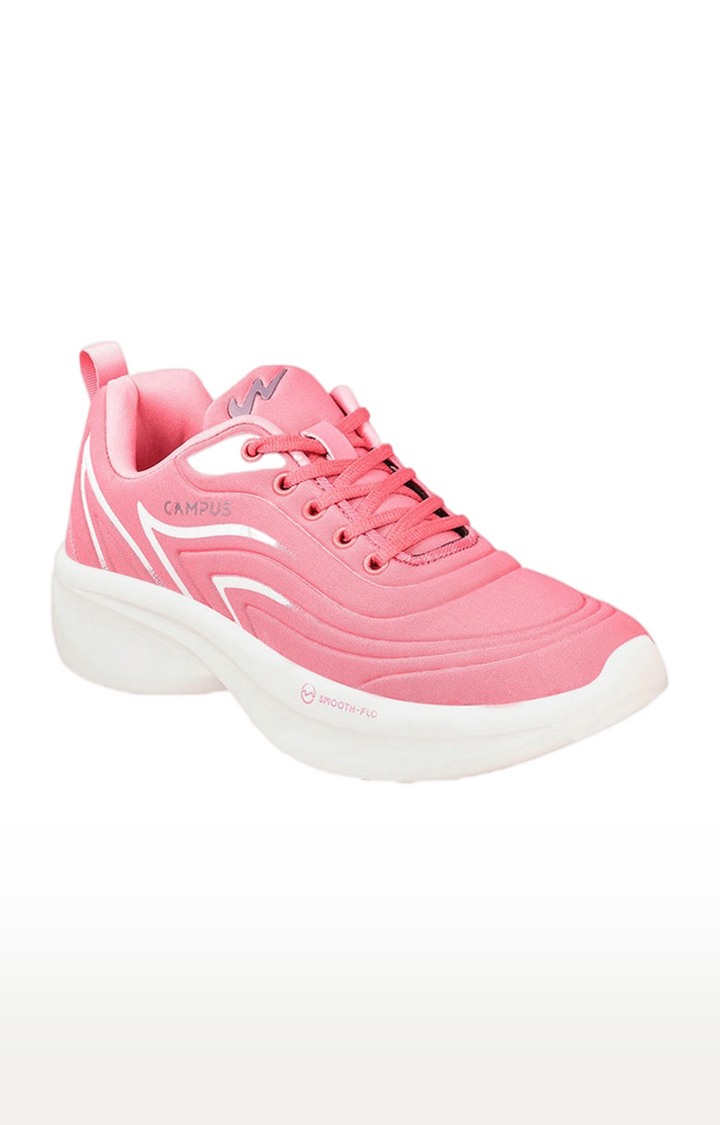 Women's Pink Mesh Running Shoes