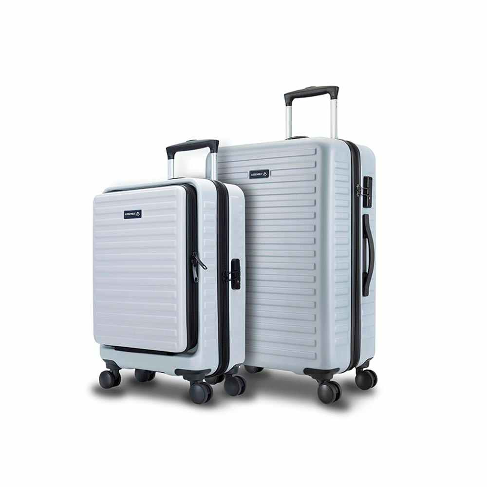 Hard Luggage Trolley Combo - Blue