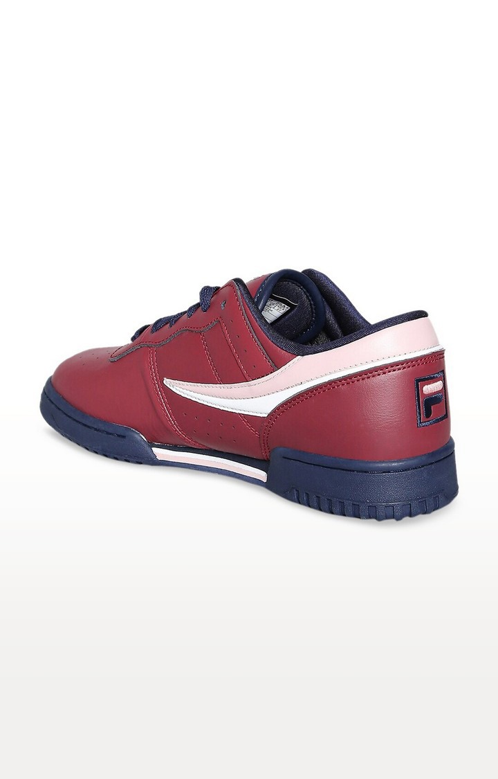 Men's Red Leather Sneakers