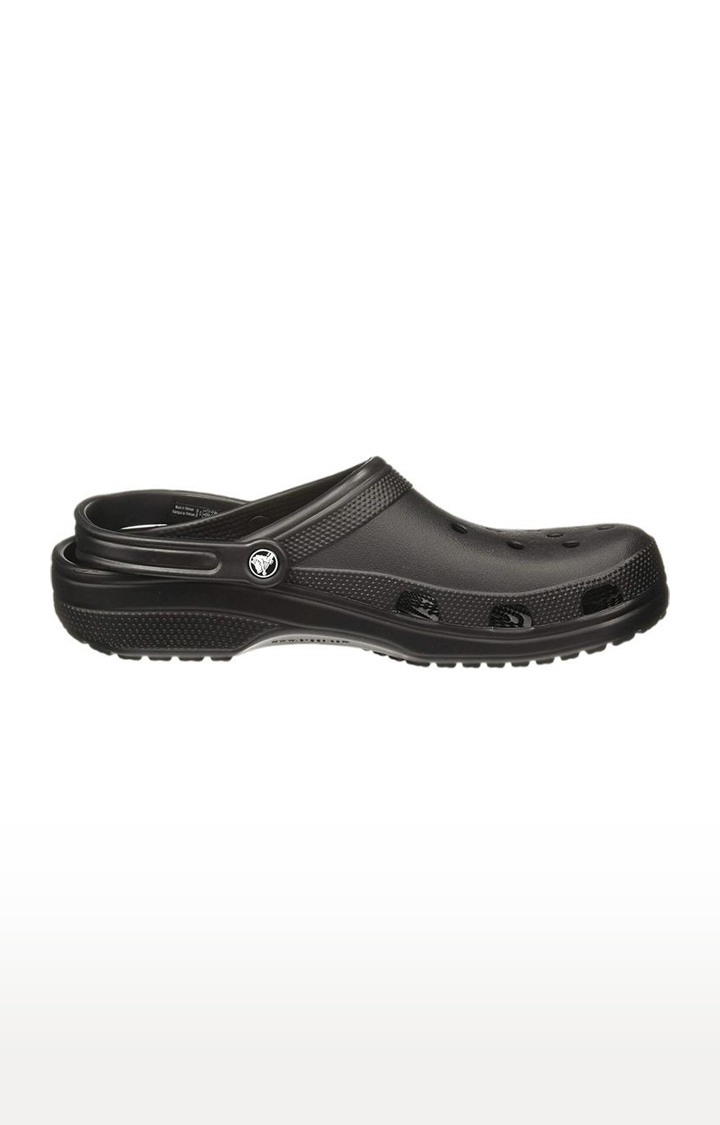 Unisex Black Solid Clogs
