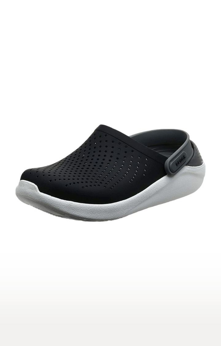 Men's Black Solid Clogs