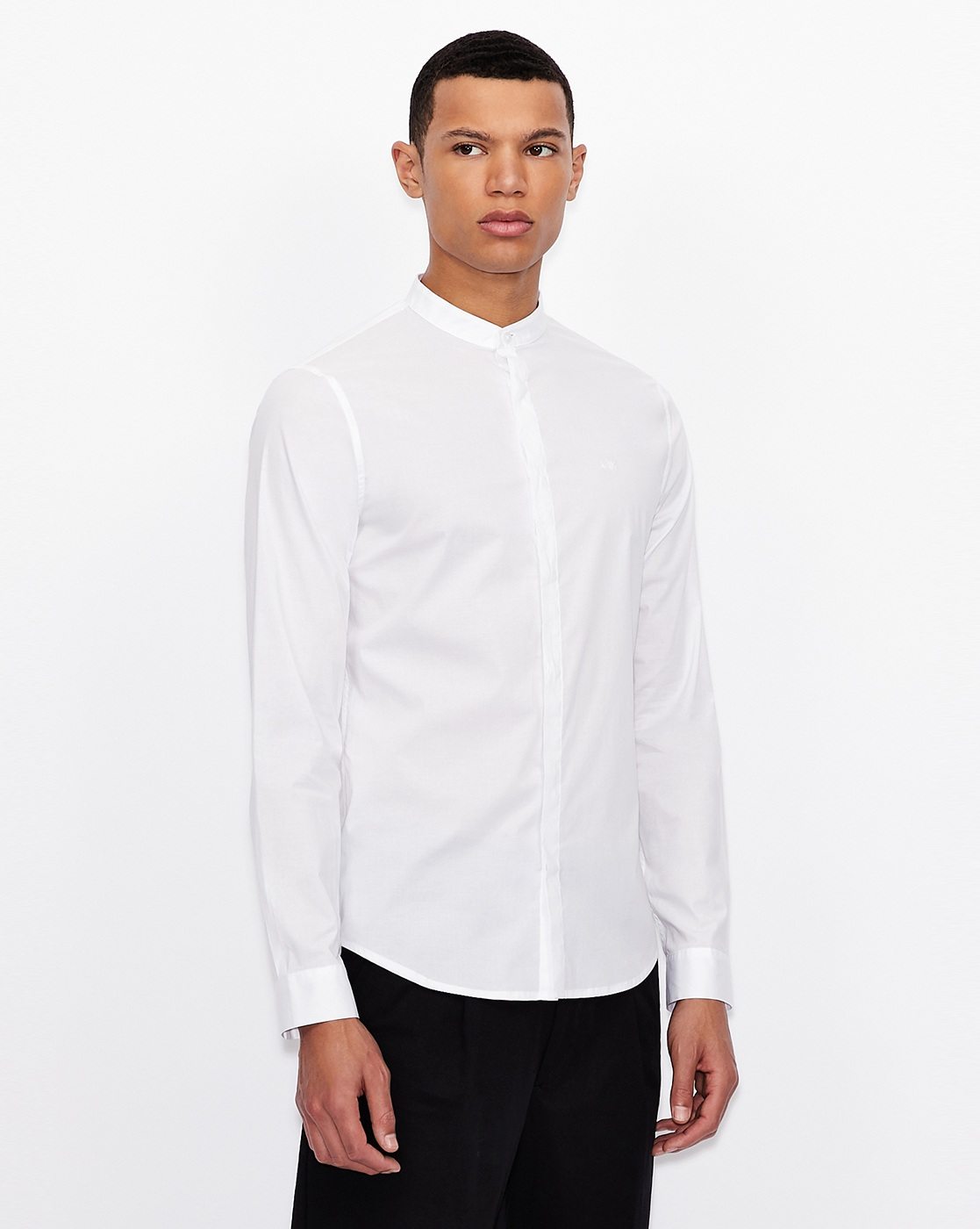 Solid White Slim Fit Shirt