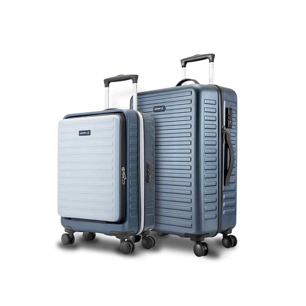Hard Luggage Trolley Combo - Blue