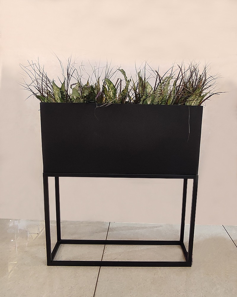 Order Happiness Planter Stand Rectangular MDF & Metal large Standing ...