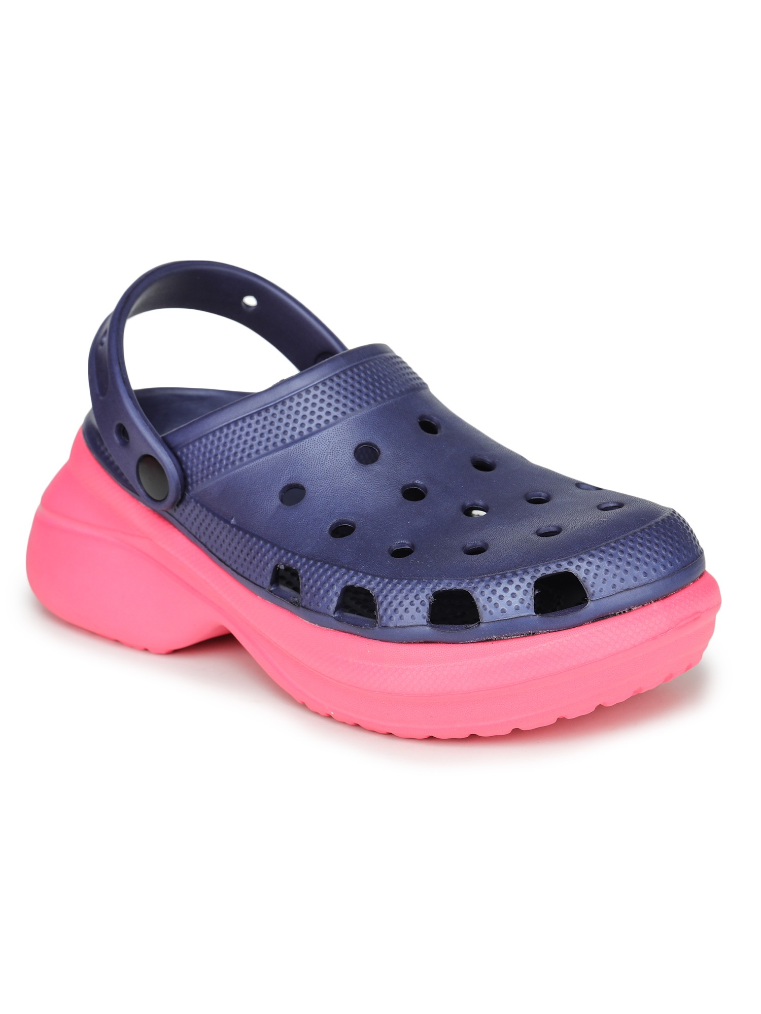 EGO EASY TO GO LIGHT WEIGHT PLATFORM HEELS NAVYBLUE CLOGS FOR WOMEN