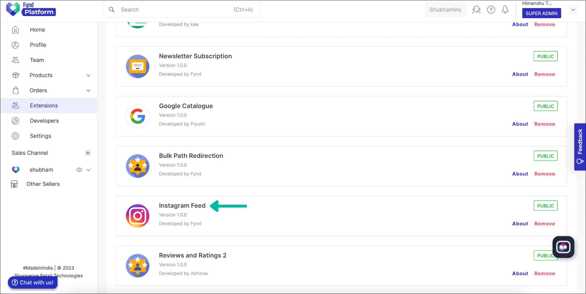 Using Instagram Feed Extension | Fynd Platform Help Center