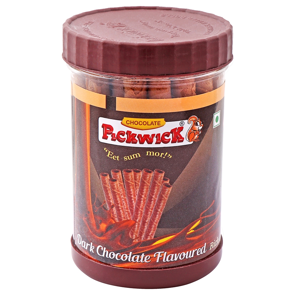 Pickwick Dark Chocolate Flavoured Wafer Rolls 150 g