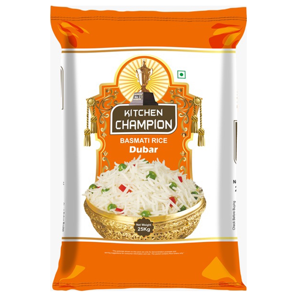 Kitchen Champion Dubar Basmati Rice 25 kg