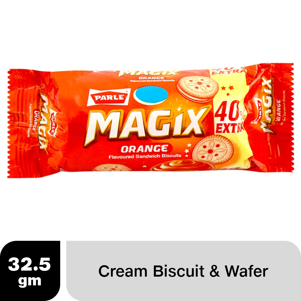 Parle Magix Orange Cream Biscuits 29 g (+Get 11.8 g Extra)