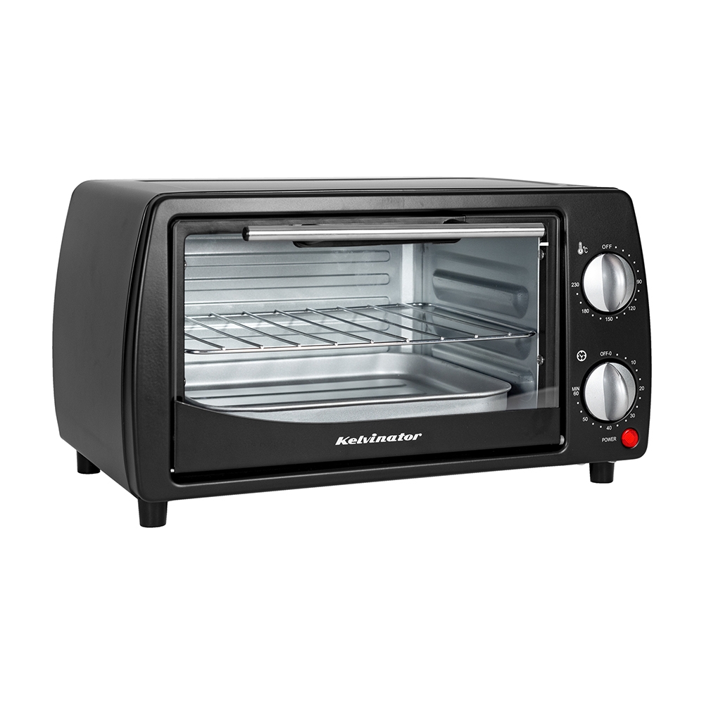 Kelvinator 10L Oven Toaster Griller (OTG), Black, KOTG00110