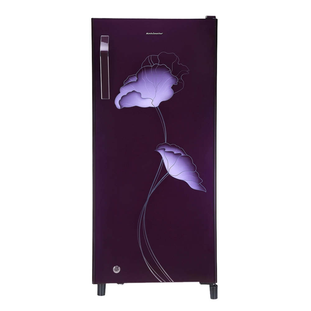 Kelvinator 190 litres Direct Cool Single Door Refrigerator, Purple Red KRD-B210PRG