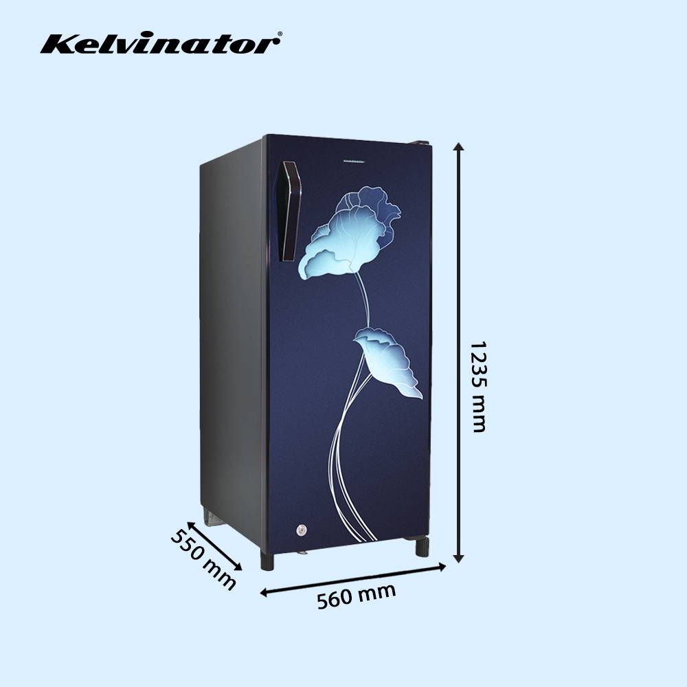 Kelvinator 190 litres Direct Cool Single Door Refrigerator, Dark Blue ...