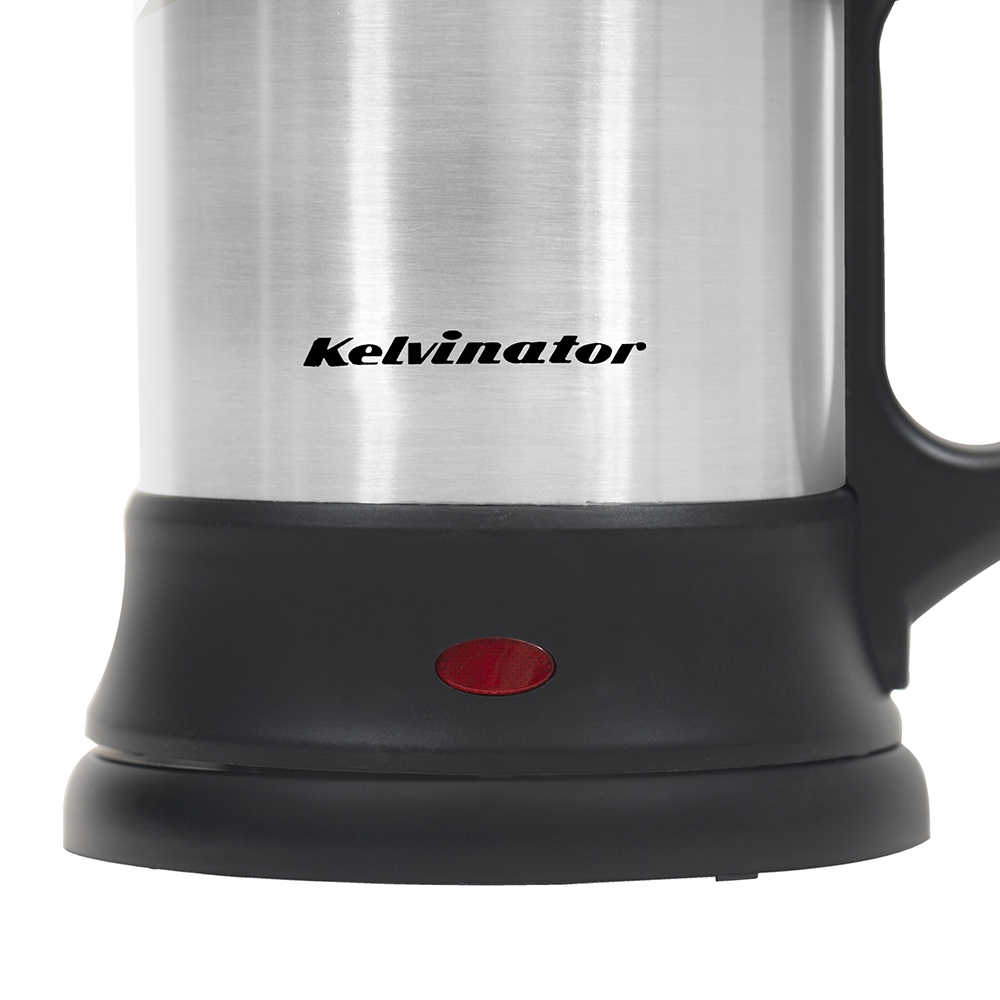 Kelvinator KEKS00310 Cordless Electric Kettle, Silver