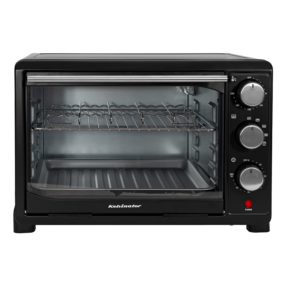 Kelvinator 30L Oven Toaster Griller (OTG), Black, KOTGR00230