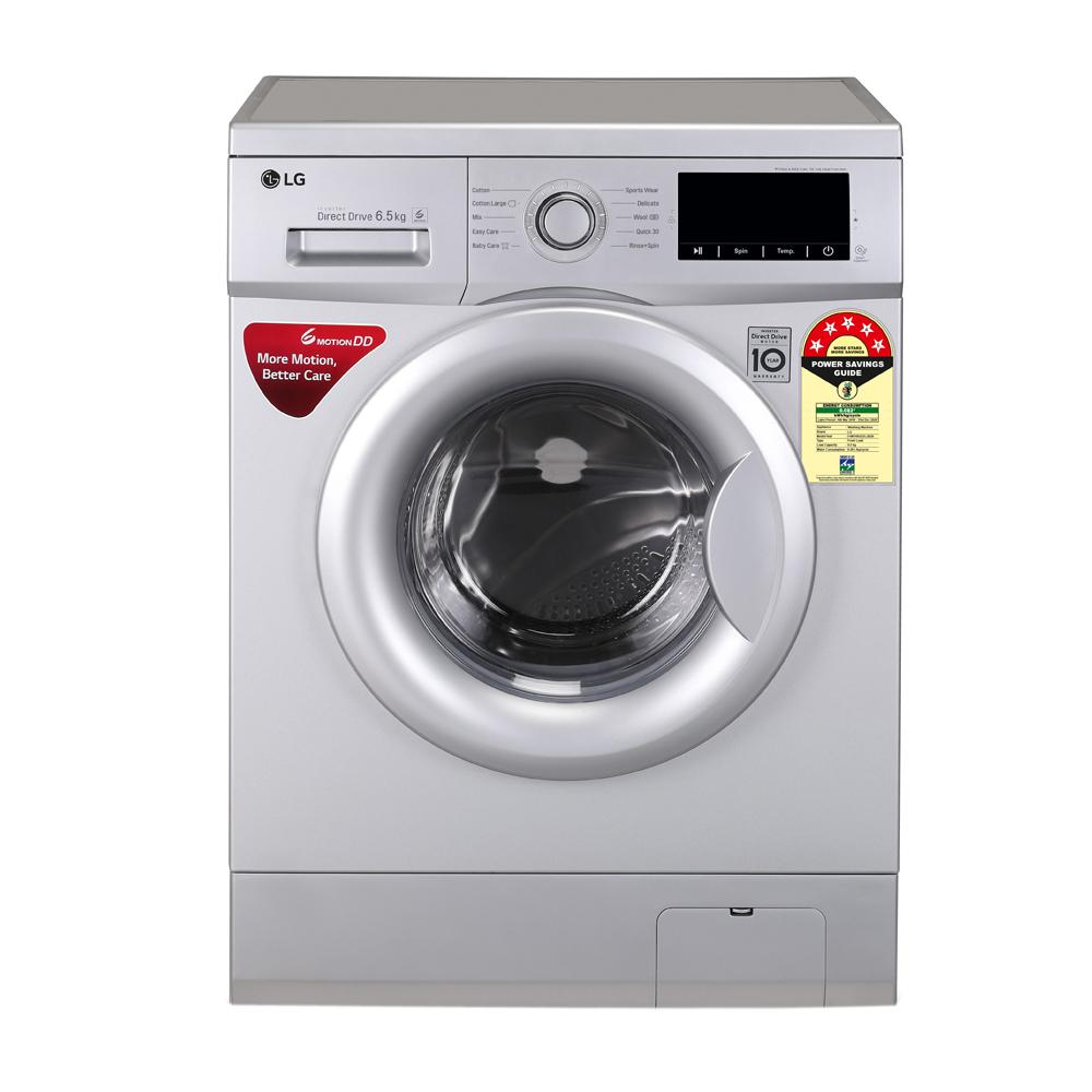LG 6.5 Kg Front Fully Automatic Washing Machine with 6 Motion Control ...