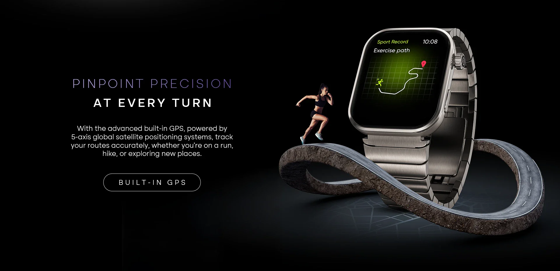 Noise ColorFit Pro 6 Max Smartwatch, Blue Titanium