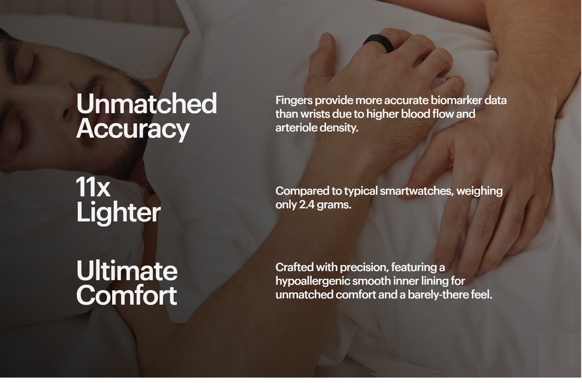 ULTRAHUMAN Ring AIR - Size 7 Brushed Rose Gold - Sleep and Fitness ...