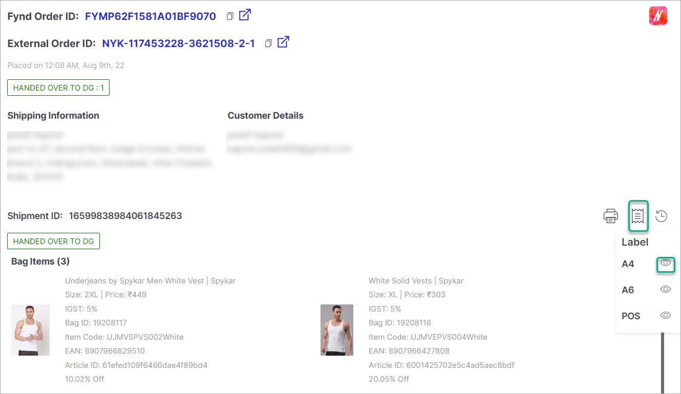 Scope of Integration | Fynd Platform