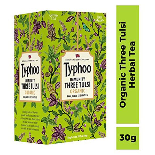 Typhoo Organic Immunity Three Tulsi Tea Bag 20's Online at Best Price ...