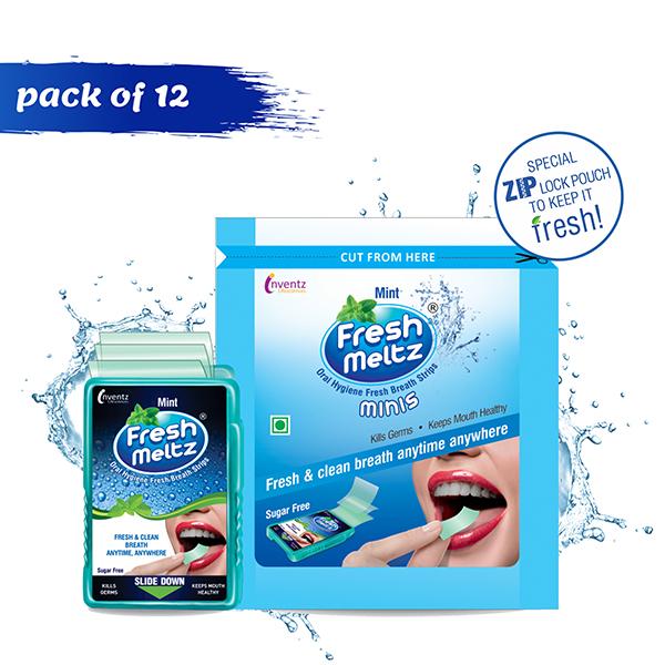 Buy Inventz Fresh Meltz Sugar Free Oral Hygiene Fresh Breath Mini Strip ...