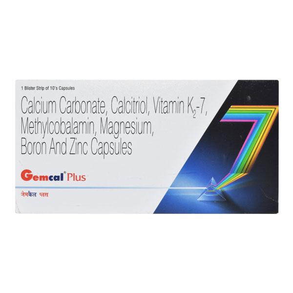 Gemcal Plus Capsule 10'S - Price, Uses, Side Effects | Netmeds