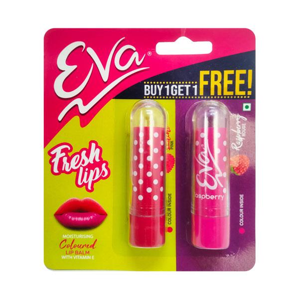 Eva Fresh Lips Moisturising Litchi Raspberry 4.5 gm Online at Best ...