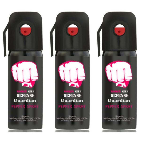 Guardian Self Defense Pepper Spray (Pack of 3 x 55 ml)