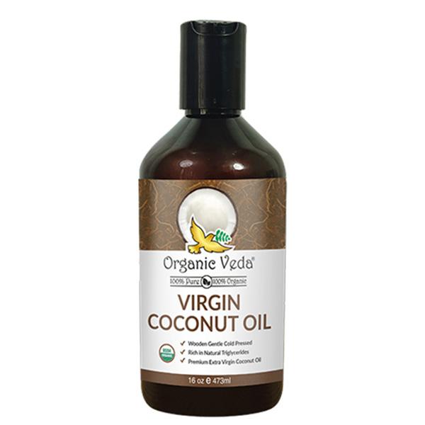 Organic Veda Virgin Coconut Oil 473 ml Online at Best Price - Personal ...