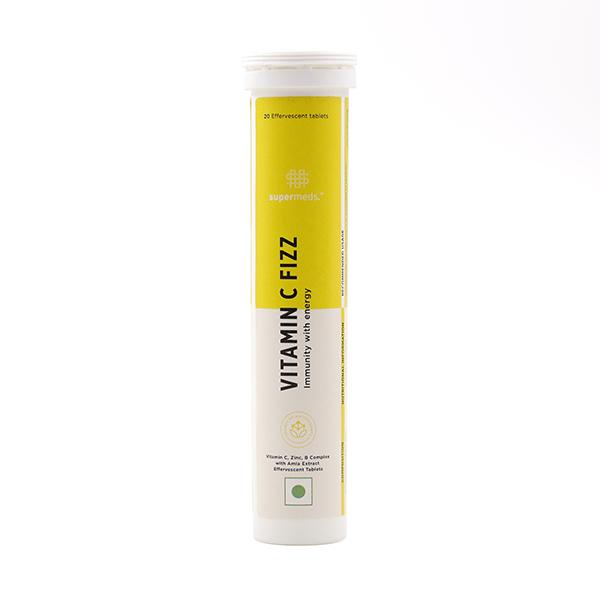 Supermeds Vitamin C Fizz Tablet 20's Online at Best Price - Multi-Vitamins