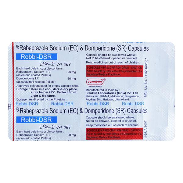 Buy ROBBIE DSR Capsule 10's Online at Upto 25% OFF | Netmeds