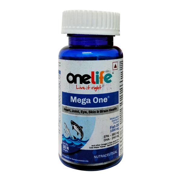 Buy Onelife Mega One Softgel 30's Online at Discounted Price | Netmeds