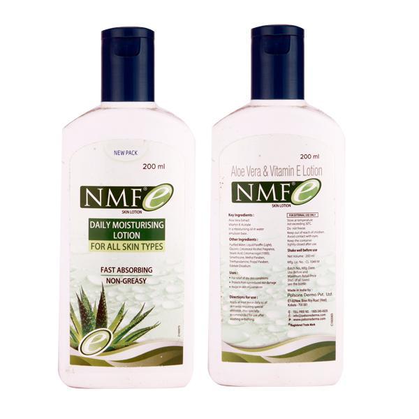 NMF E Daily Moisturising Skin Lotion 200ml : Price, Uses, Side Effects ...