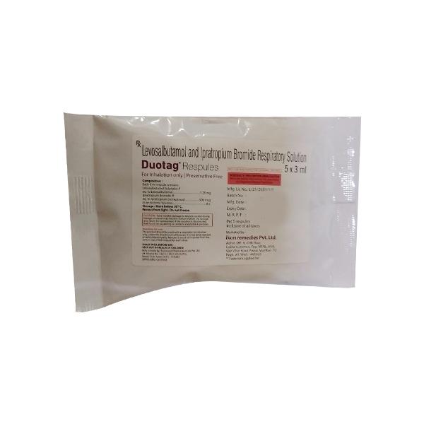 Buy DUOTAG Respules 5X3ml Online at Upto 25% OFF | Netmeds