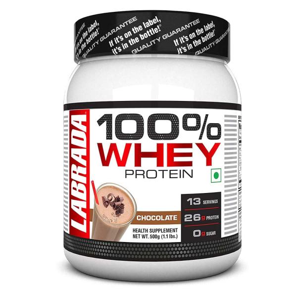 Buy Labrada 100% Whey Protein Powder - Chocolate 500 gm Online at Best ...