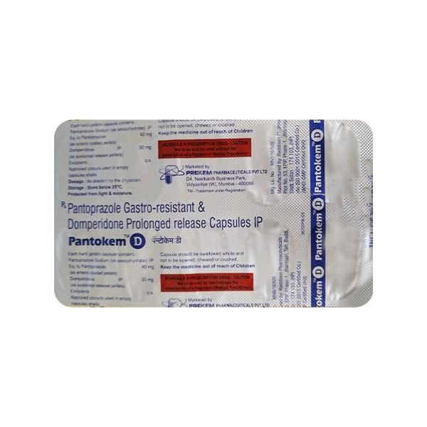 Buy PANTOKEM D Capsule 10's Online at Upto 25% OFF | Netmeds