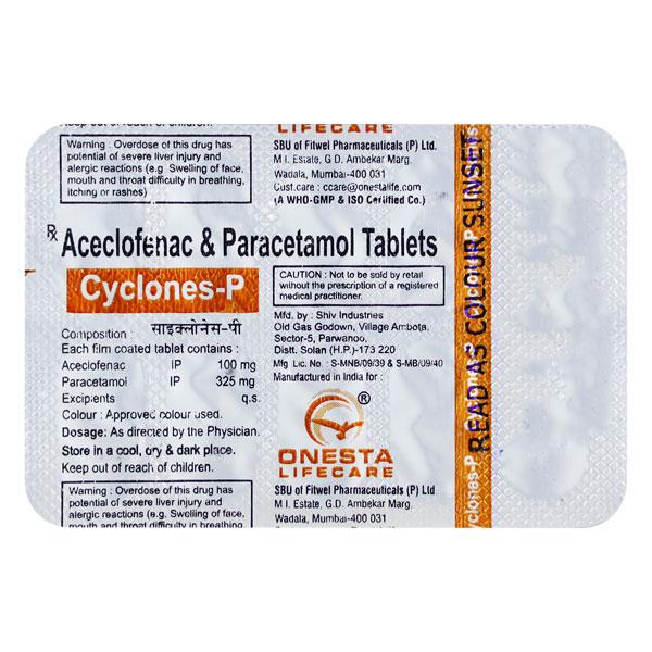 Buy CYCLONES P Tablet 10's Online at Upto 25% OFF | Netmeds