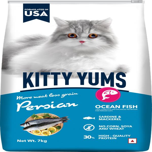 Kitty Yums Dry Persian Cat Food, Ocean Fish 7000 gm