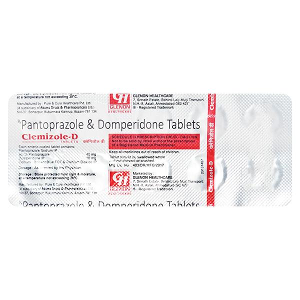 Buy CLEMIZOLE D Tablet 10's Online at Upto 25% OFF | Netmeds