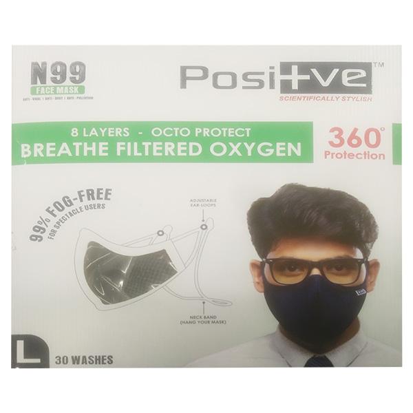 Buy Positive N99 Face Mask - Adult (L) 1's Online at Discounted Price ...