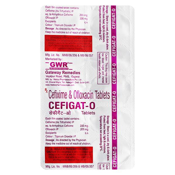 Buy CEFIGAT O Tablet 10's Online at Upto 25% OFF | Netmeds