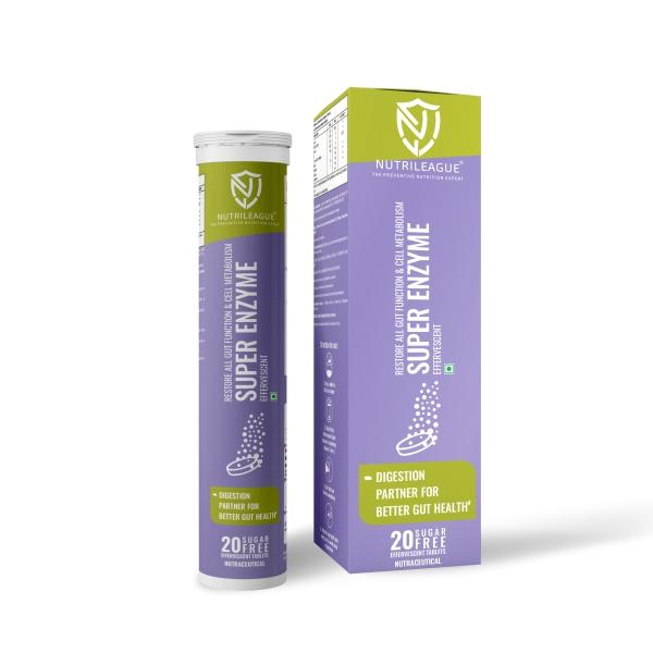 Nutrileague Super Enzyme Effervescent Tablet 20's Online at Best Price ...