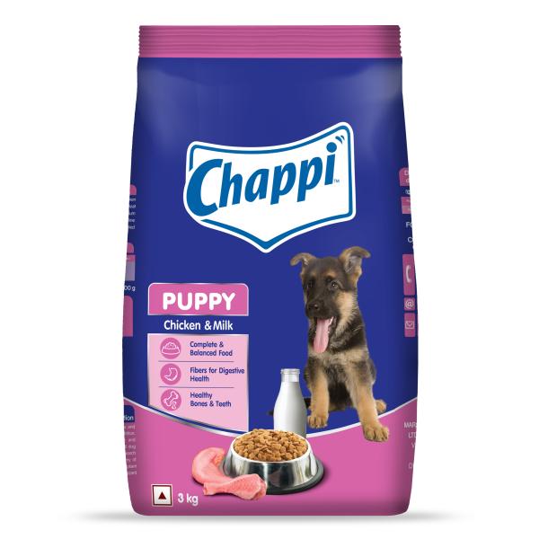 Chappi Puppy Dog Food - Chicken & Milk Flavor 3000 gm