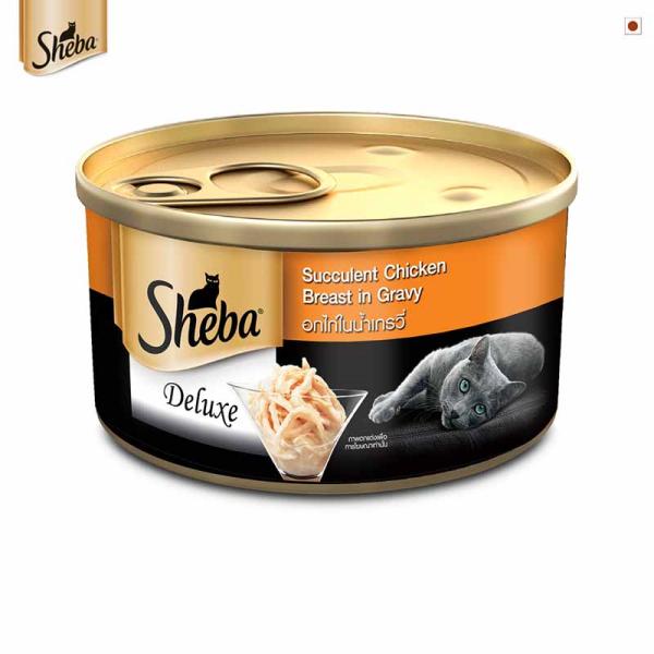 Sheba Deluxe Cat Food - Succulent Chicken Breast in Gravy 85 gm