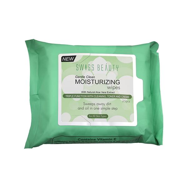 Buy Swiss Beauty Wet Face Cleansing Wipes Shade- Aloe Vera 25 gm Online ...