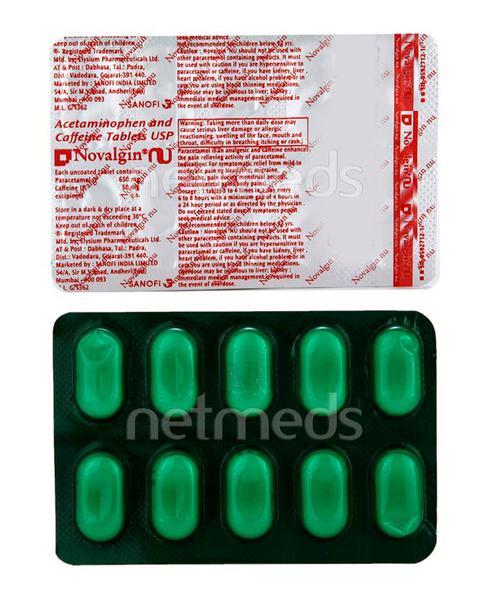 Novalgin NU Tablet 10'S (N) : Uses, Side Effects, Price | Netmeds