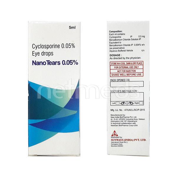 Nano Tears 0.05% Eye Drops 5ml