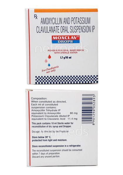 MOX Clav Drops 10ml (N) : Uses, Side Effects, Price | Netmeds