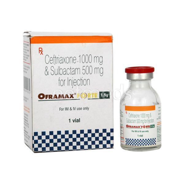 Oframax Forte 1.5gm Injection 1's - Price, Uses, Side Effects | Netmeds