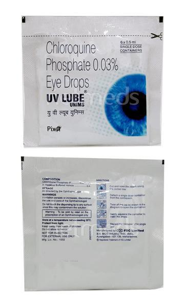 Buy UV Lube Unims Eye Drops 6X0.5ml Online at Upto 25% OFF | Netmeds